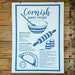 Cornish Pasty Recipe Print, Kitchen Poster, Wall Art A4/A3 - Etsy
