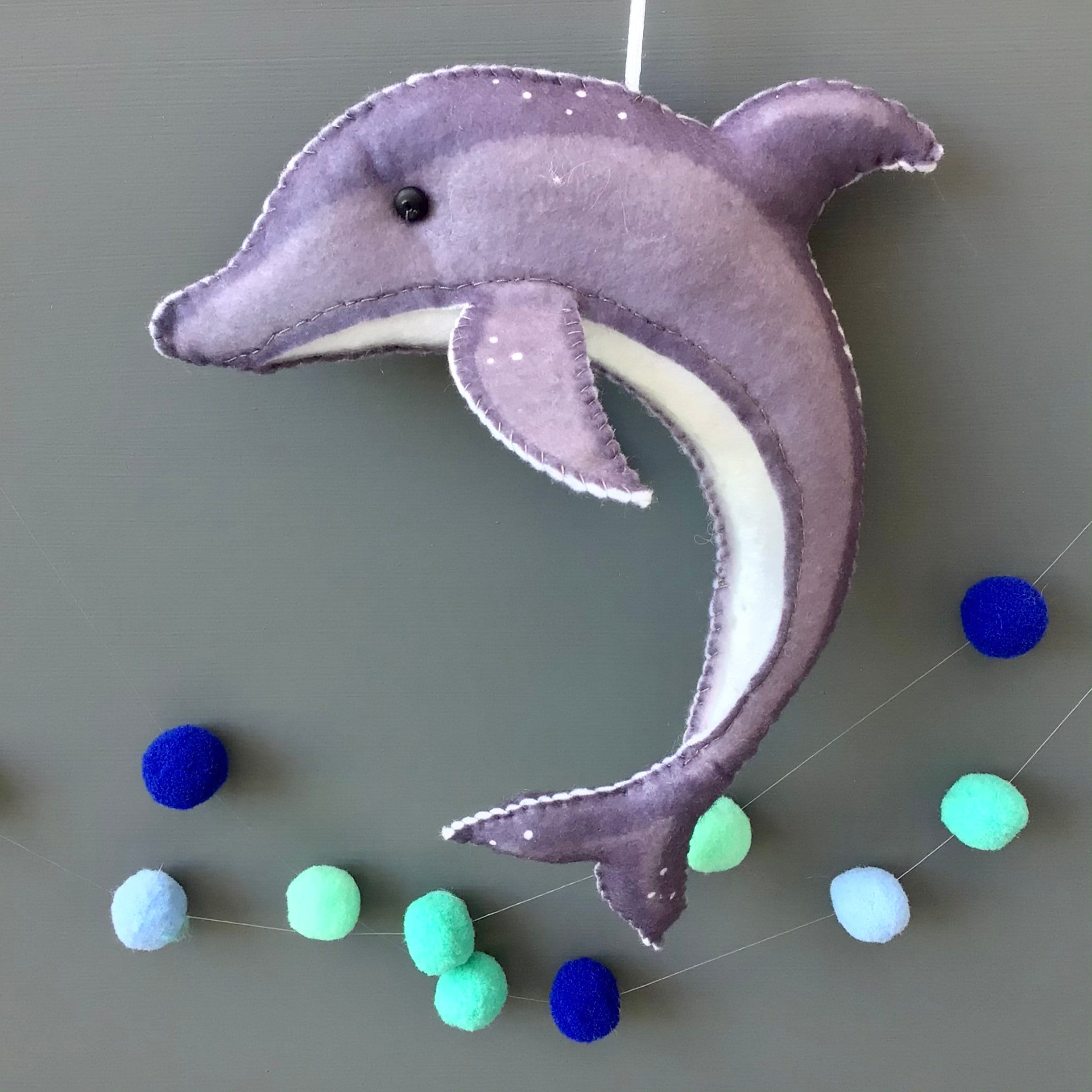 Dolphin Craft Kit Sew Your Own Felt Dolphin Decoration - Etsy UK