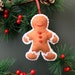 DIY Craft Kit Sew Your Own Gingerbread Man Decoration, Plushie Sewing ...