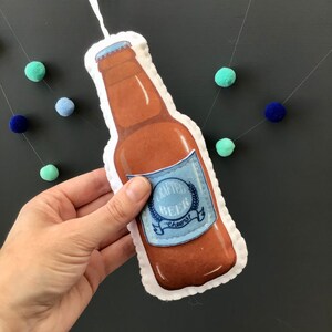 DIY Craft Kit - Sew Your Own Felt Beer Bottle Decoration, Plushie ...