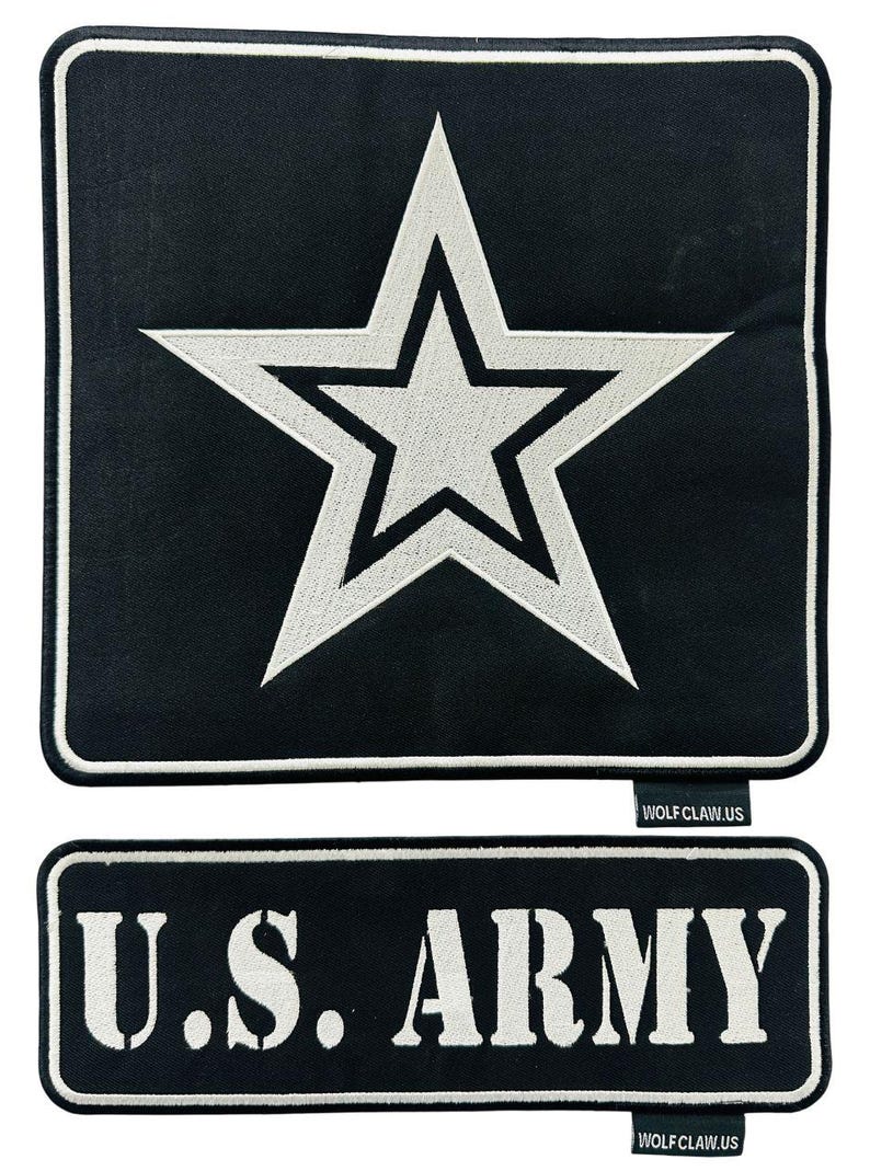 US United States Army Emblem LOGO MILITARY Embroidered Patch - Large ...