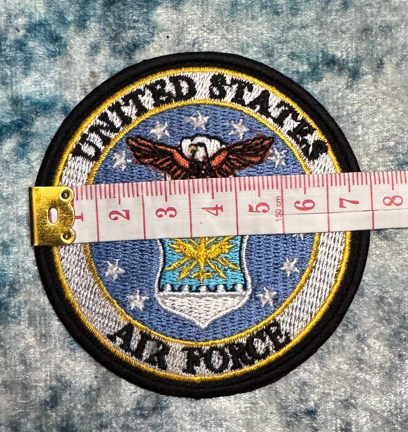 2 Pack Front & Back United States Air Force Badge Patch Embroidered ...
