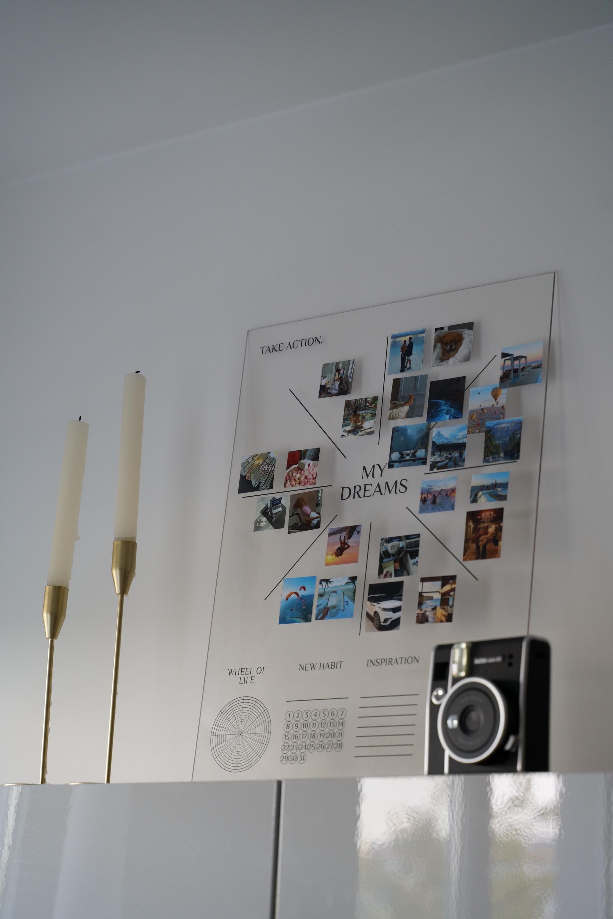 2025 Vision Board Images Manifest Money Happiness Abundance Law of ...