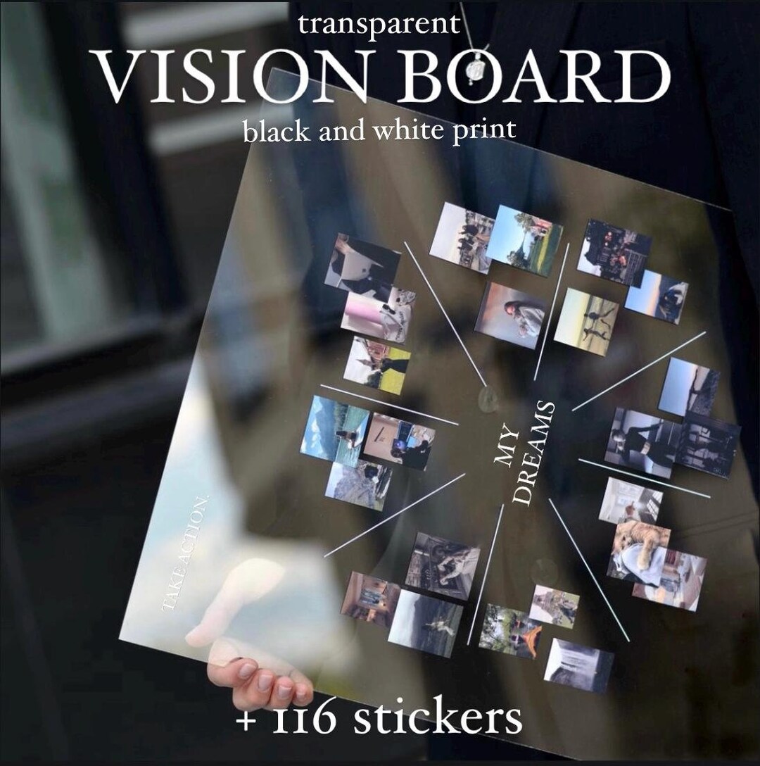 2025 Vision Board Images Manifest Money Happiness Abundance Law of ...