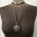 Vintage J.J Silver Tone Metal Pendant Necklace - Etsy