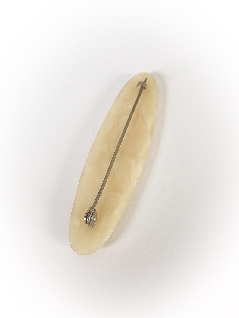 Vintage Cream Color Plastic Oval Brooch Japanese Lady With Fan - Etsy