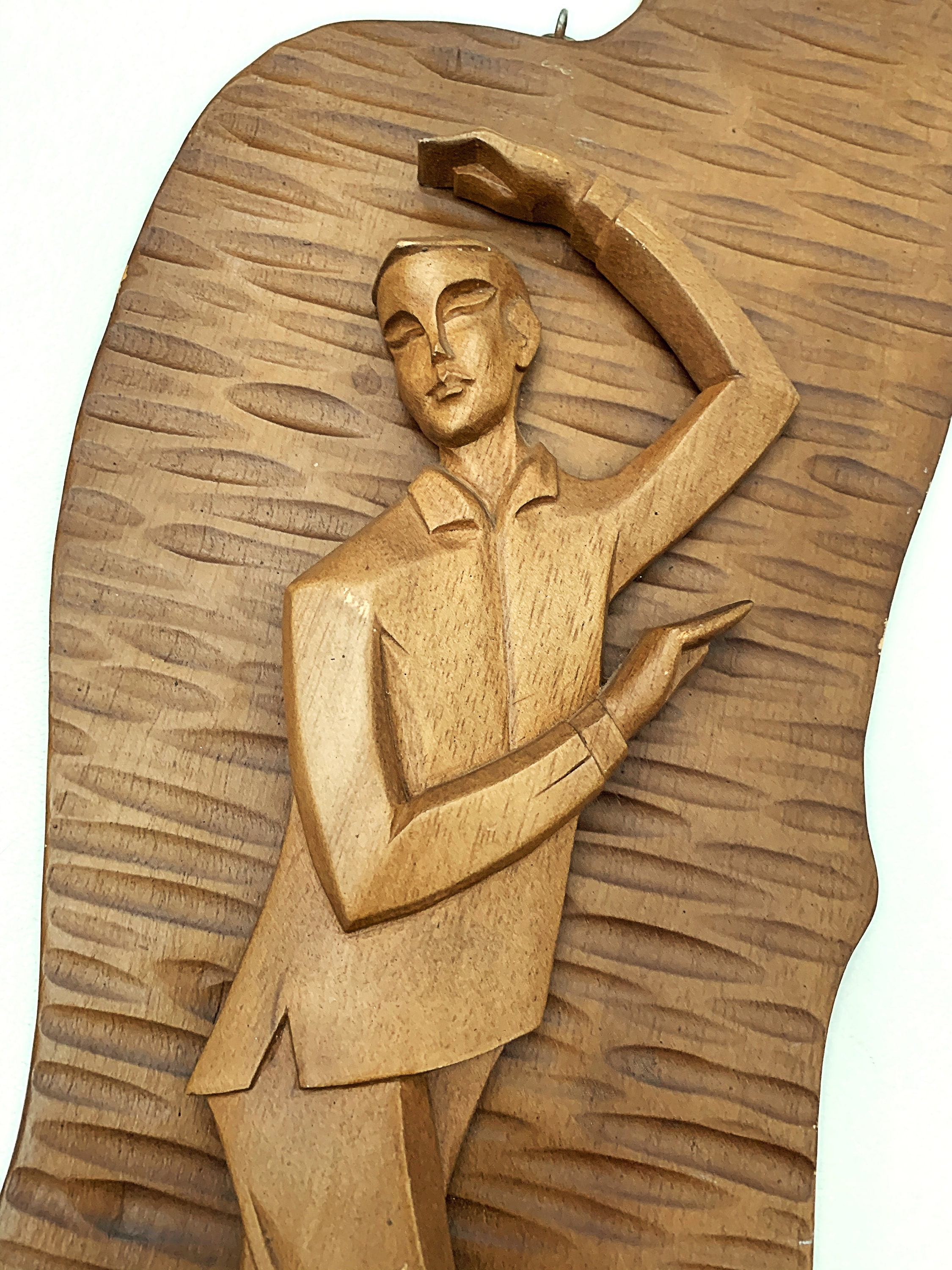 Vintage Wood Man and Woman Dancer Wall Hangings | Etsy