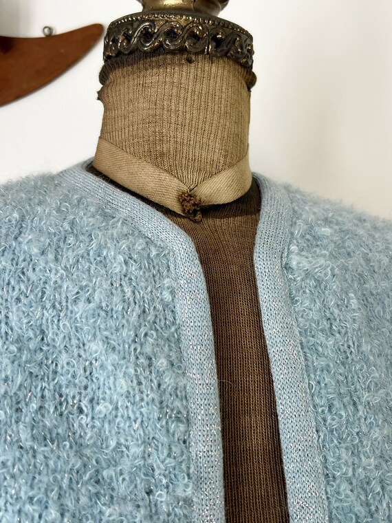 Vintage Sakri Hand Fashion Knitwear California Aqua B… - Gem