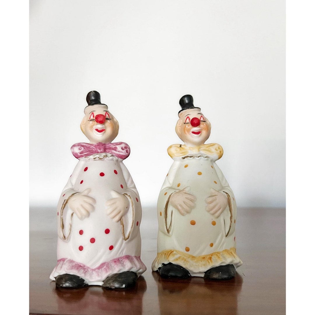 Vintage Porcelain Apex Pair of Clown Bells - Etsy