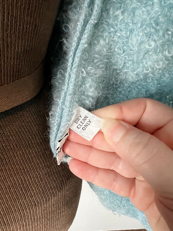 Vintage Sakri Hand Fashion Knitwear California Aqua B… - Gem