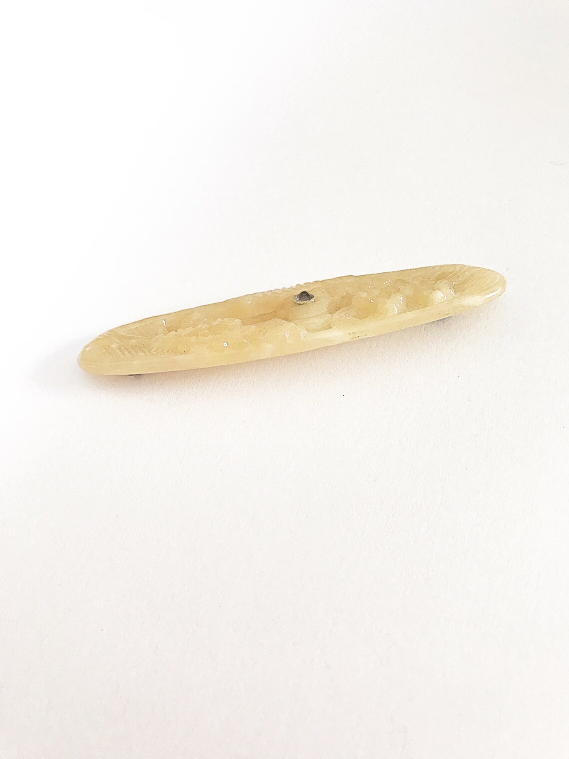 Vintage Cream Color Plastic Oval Brooch Japanese Lady With Fan - Etsy