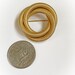 Vintage Gold Tone Metal Coil Circle Brooch - Etsy