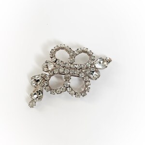 Vintage Rhinestone Loop Brooch - Etsy