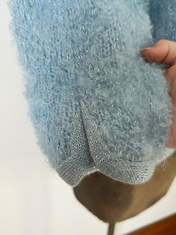 Vintage Sakri Hand Fashion Knitwear California Aqua B… - Gem