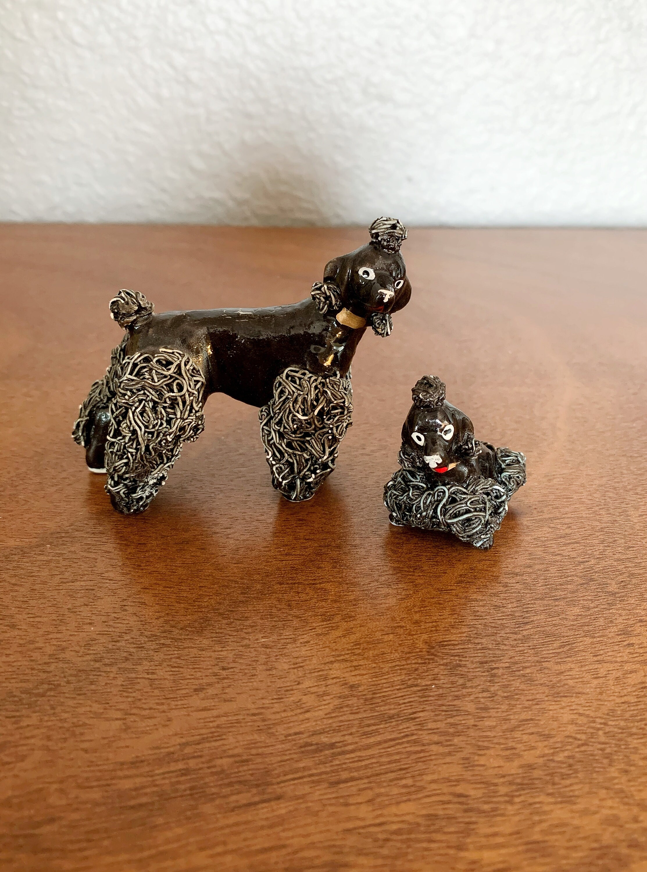 Vintage Black Spaghetti Poodle Mid Century Art & Collectibles ...