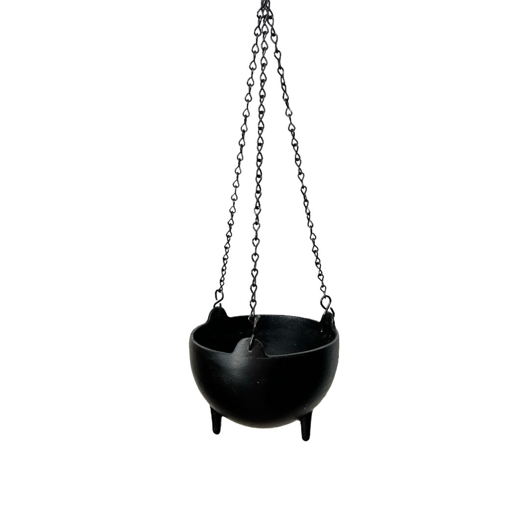 Vintage Robert Emig Cast Iron Bean Pot Cauldron Plant Hanger - Etsy