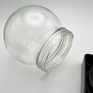 Vintage Crystal Ball Glass Sphere Display Globe With Plastic Square ...