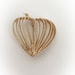 Vintage Apple Heart Brook Gold Tone Metal - Etsy
