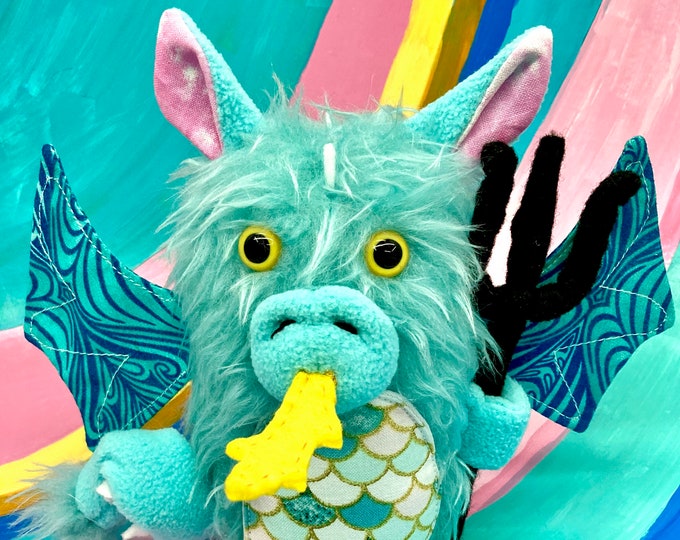 Handmade "trash" Dragon Plushie, Twenty One Pilots Fan Art, Blue ...