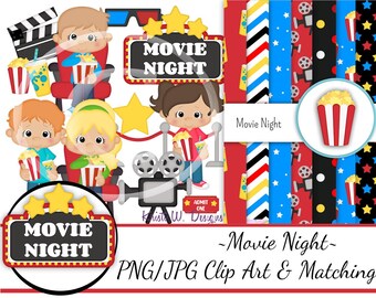 Movie Night Jpeg - Etsy