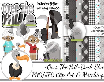 Over the Hill Clip Art - Etsy