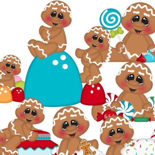 Christmas Candy Clipart Digital Clip Art Christmas - Etsy