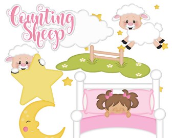 Counting Sheep Clipart - Etsy
