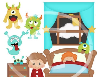 Monsters Under Bed | Etsy