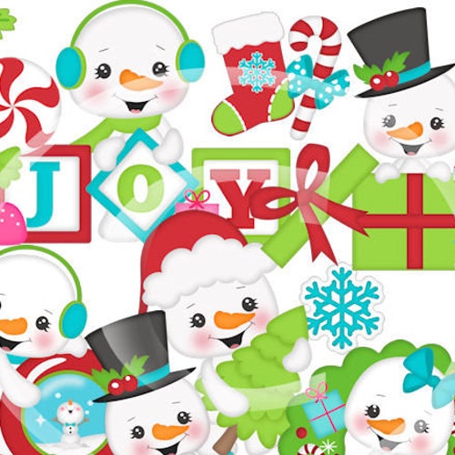 Snowman S'mores-Valentine Clip Art-Digital Clipart-PNG clip art-digital ...