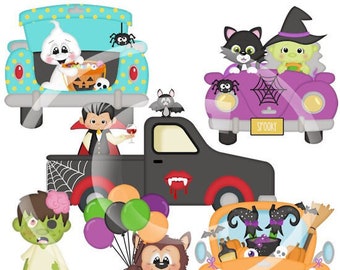 Halloween Parade Clipart - Etsy