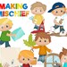 Making Mischief Boys Clipart-digital Clipart-png Clip Art-digital ...