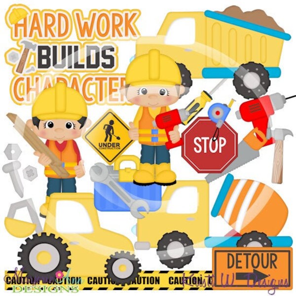 Construction Clipart - Etsy