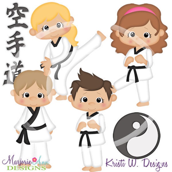 Cute Karate Clipart - Etsy