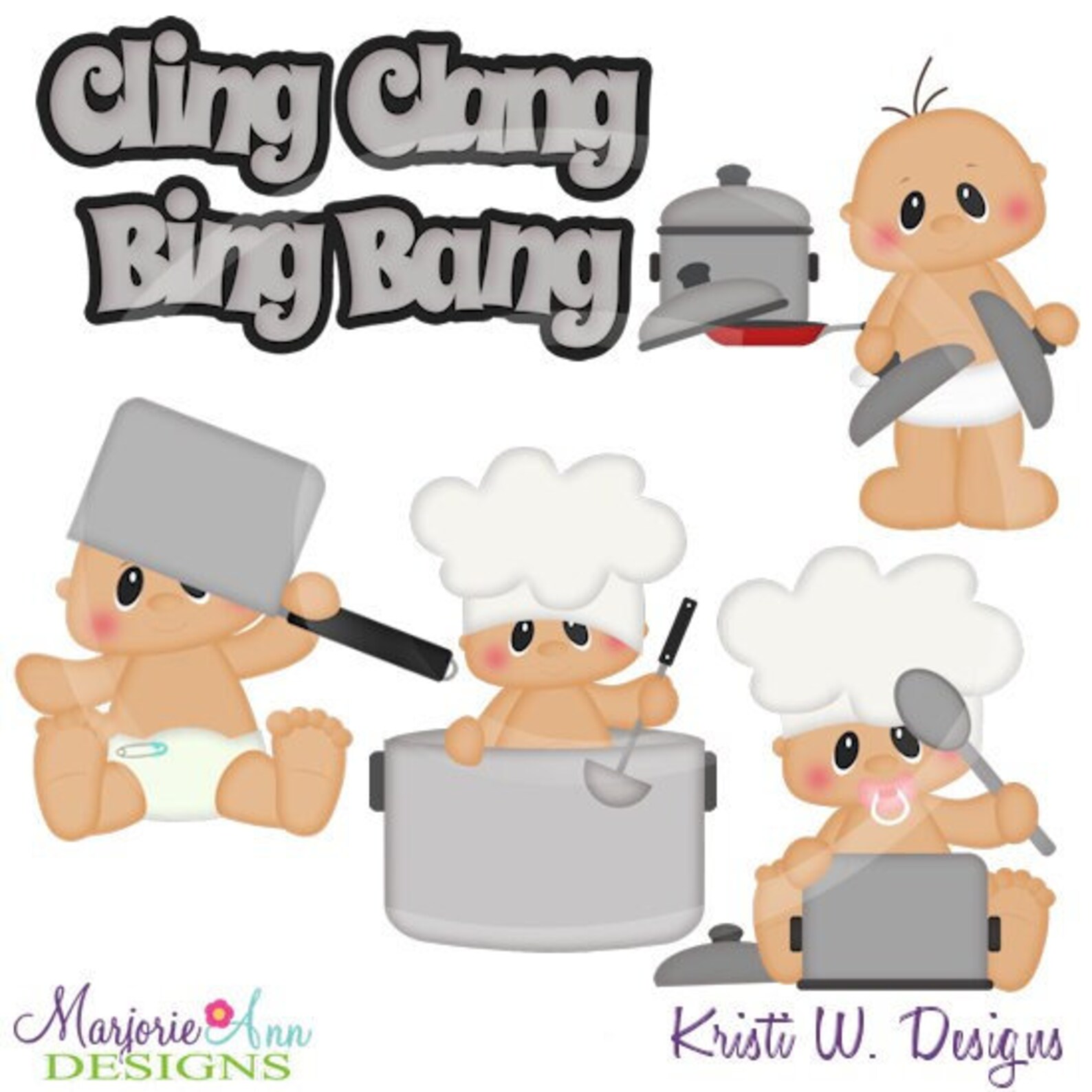 Cling Clang Bing Bang Clipart-instant Download-digital Clipart-png Clip ...