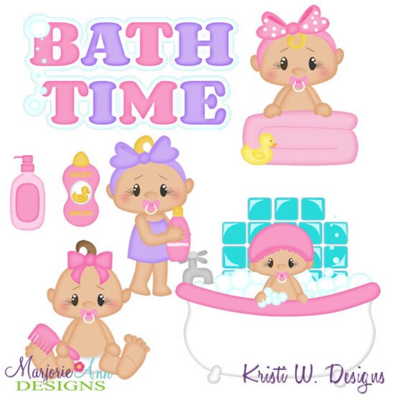 Baby Bath Clip Art