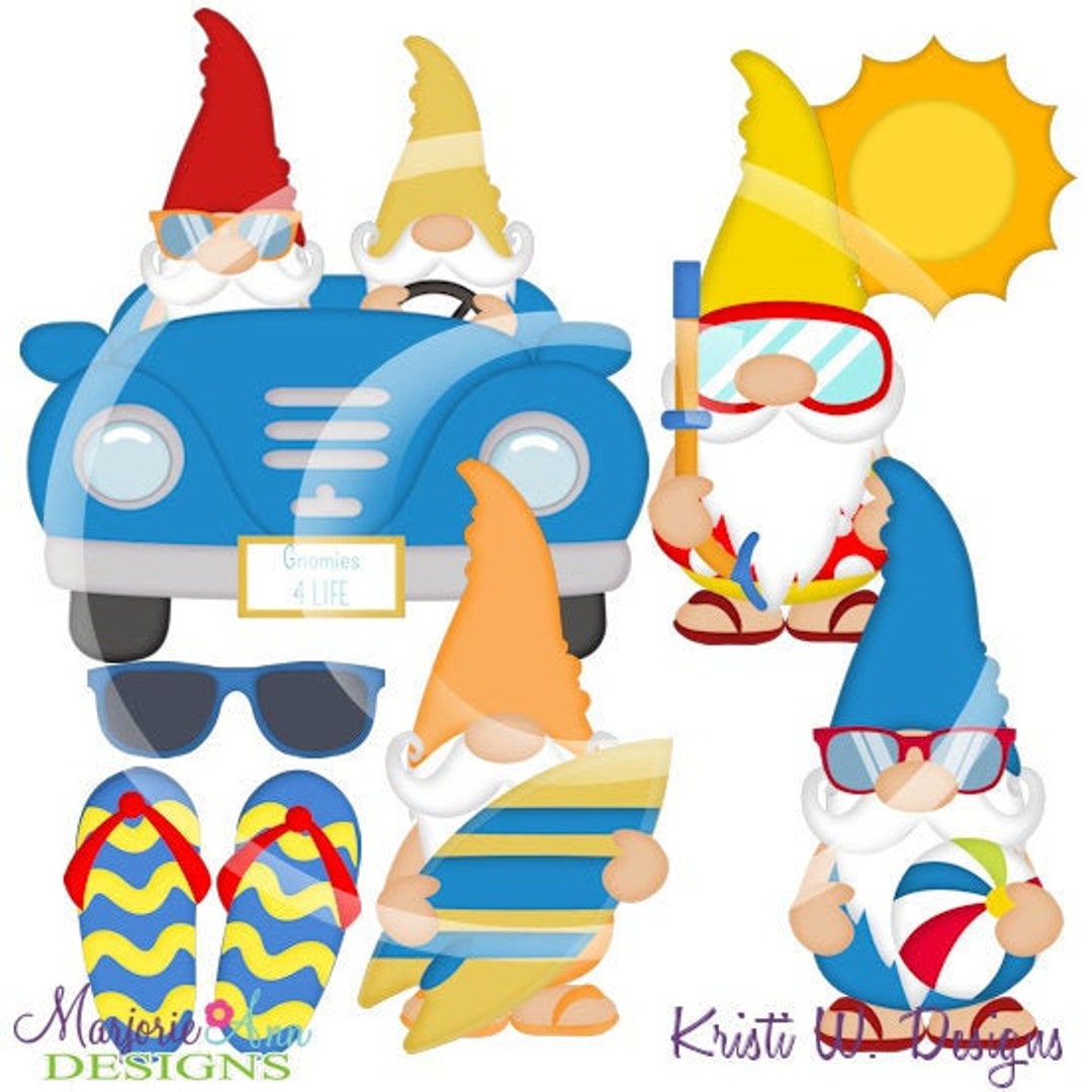 Spring Break Gnomes Clipart-digital Clipart-png Clip Art-digital ...