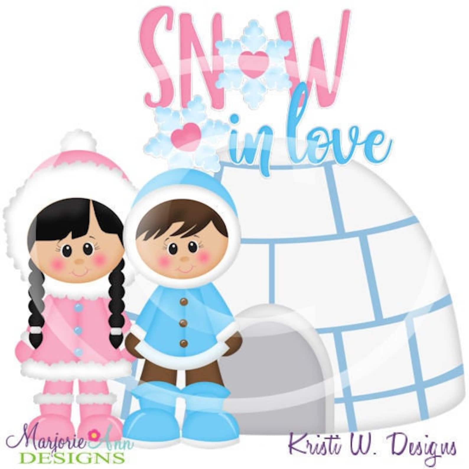 Snow in Love Clip Art-digital Clipart-png Clip Art-digital - Etsy