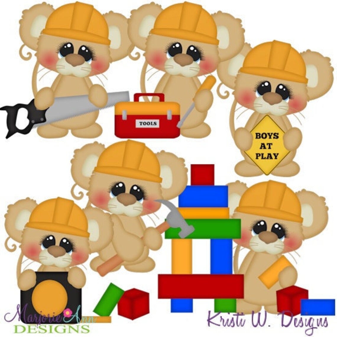 Digital Scrapbooking Boys at Play Clipart-instant - Etsy