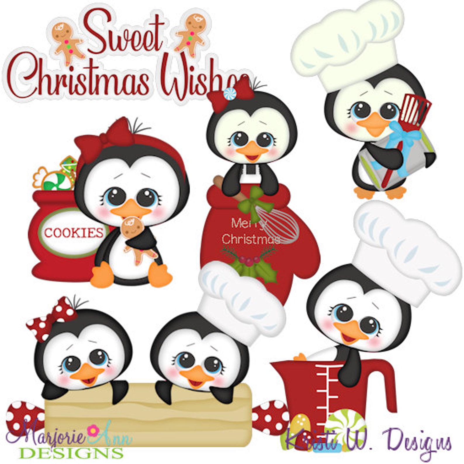 Baking Christmas Sweets Clipart-instant Download-digital - Etsy