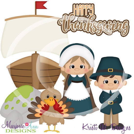 Mayflower Pilgrims Clipart Image