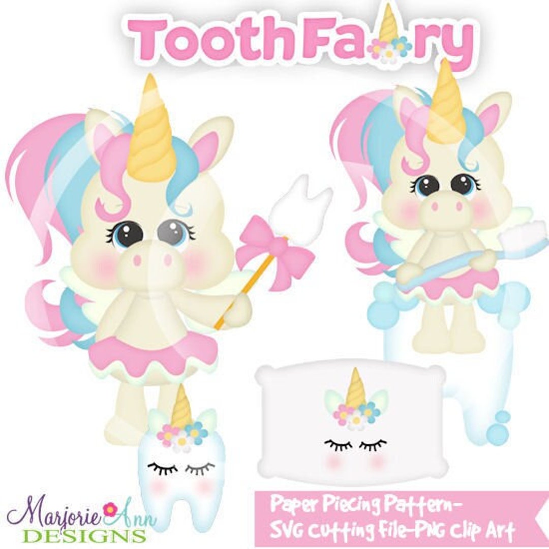 SVG Cut Files/paper Piecing-tooth Fairy Unicorns-svg-clip Art-svg File ...