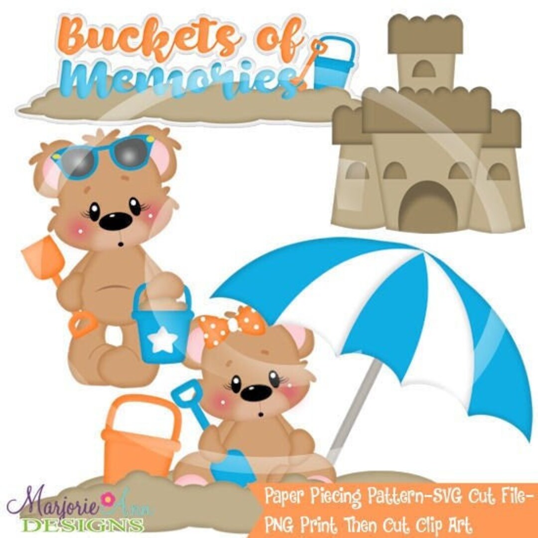 SVG Cut Files/paper Piecing/png Clip Art-benny & Belinda-beach ...