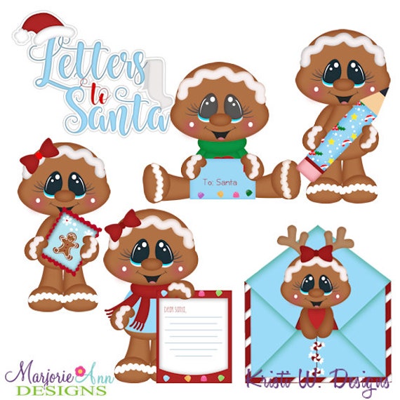 Letters to Santa-gingers Clipart-instant Download-digital - Etsy Canada