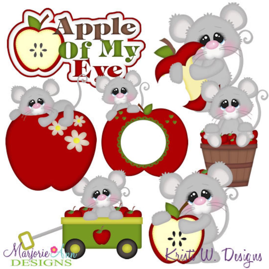 Apple Orchard Mice Clipart-digital Clipart-png Clip Art-digital ...