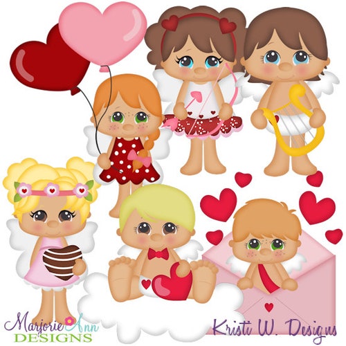 Cute Cupid Clipart-instant Download-digital Clipart-valentine - Etsy