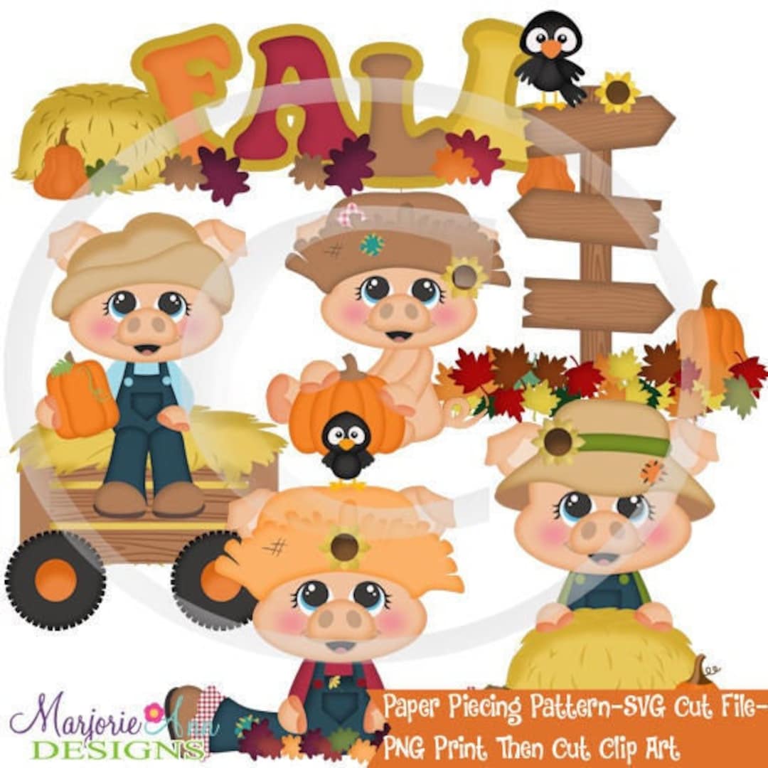 SVG Cut Files/paper Piecing/png Clip Art-hay It's Fall-instant Download ...