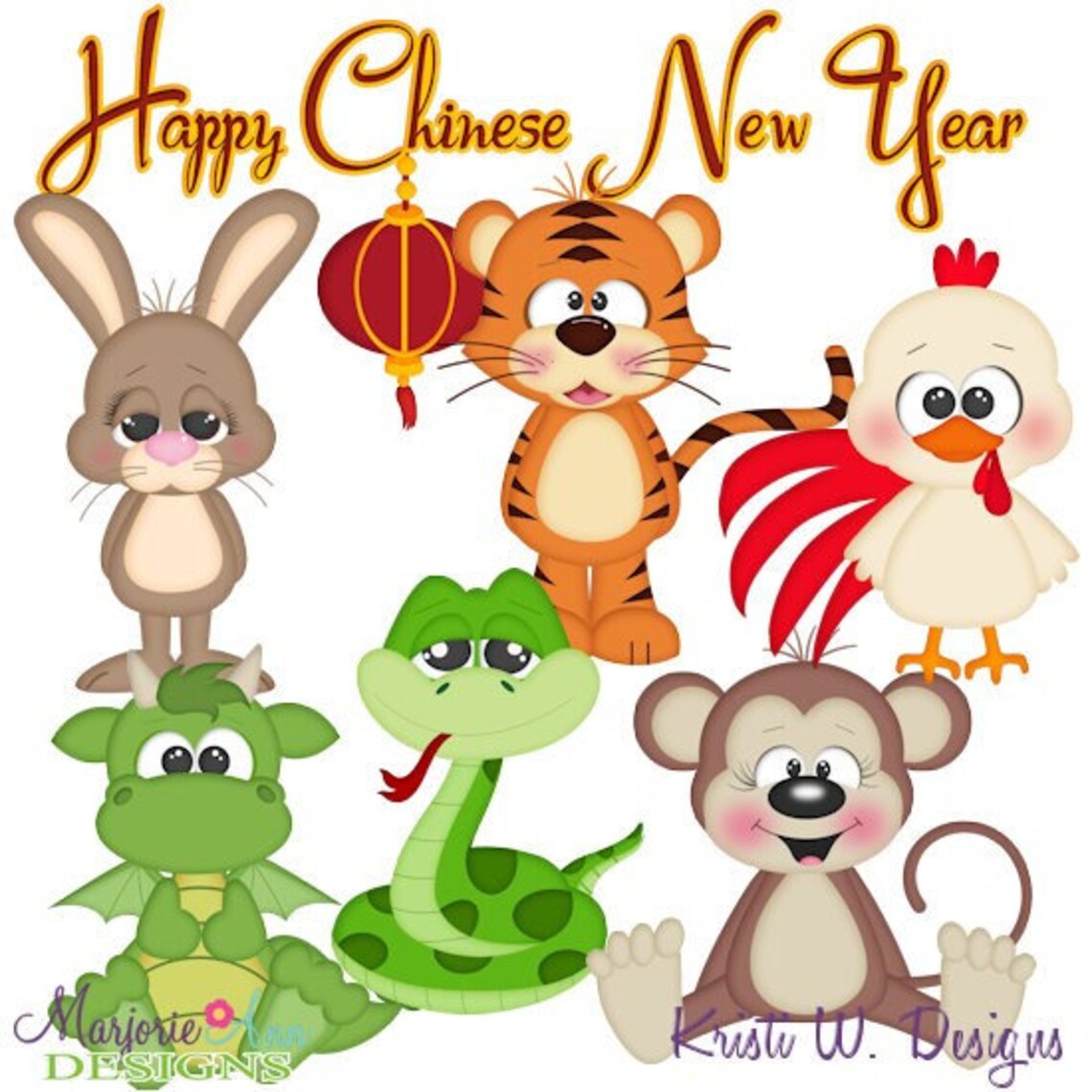 Chinese New Year Set 1 Clip Art-instant Download-digital | Etsy