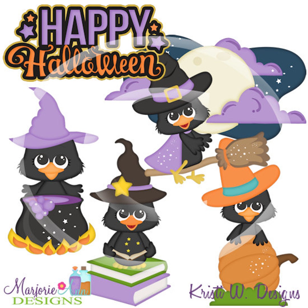 Halloween Crows 2 Clipart-instant Download-digital Clipart-png Clip Art ...