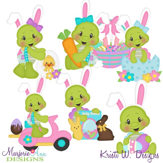Easter Turtles Clipart-instant Download-digital Clipart-png | Etsy