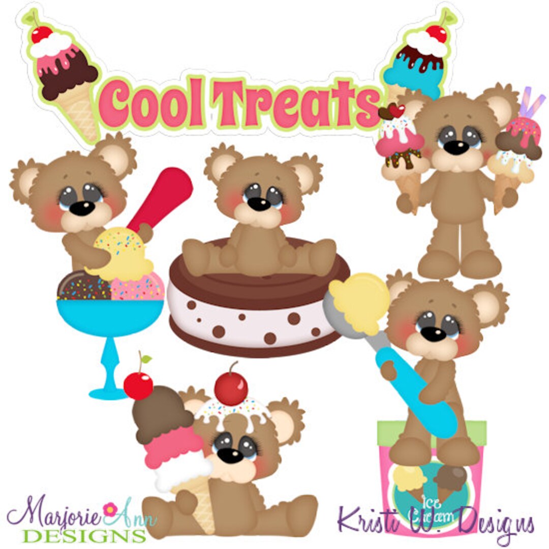Ice Cream Clip Art-digital Clipart-png Clip Art-digital Scrapbooking ...